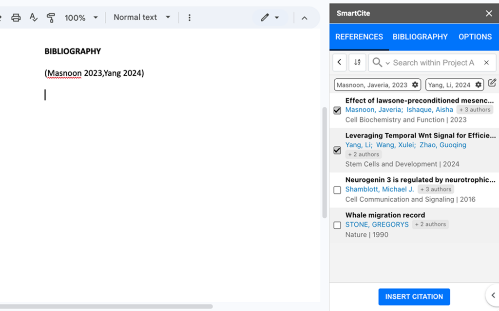 SmartCite for ReadCube